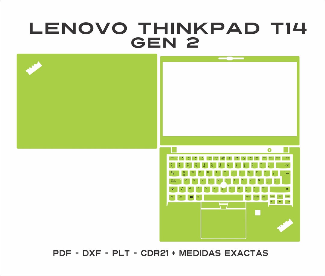 Skin Cut Cutting Template Laptop Lenovo Thinkpad T14 GEN 2 Vector - Etsy