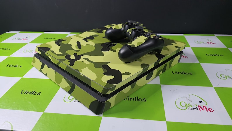 Playstation 4 Slim Console Skin Template, PS4 Slim Skin - Full ...