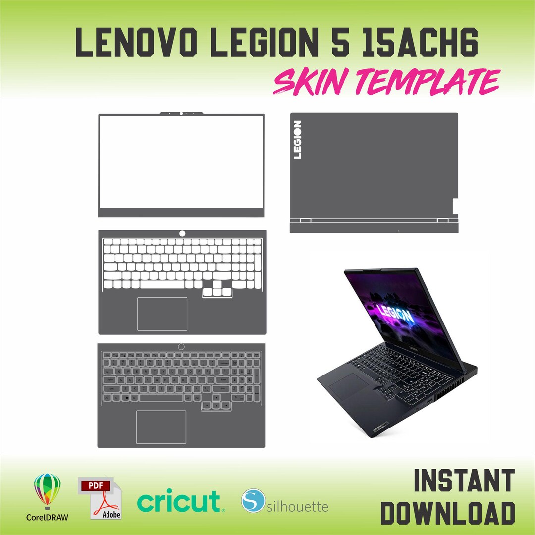 Lenovo Legion 5 15ACH6 15.6 Laptop Skin Cutting Template - Etsy