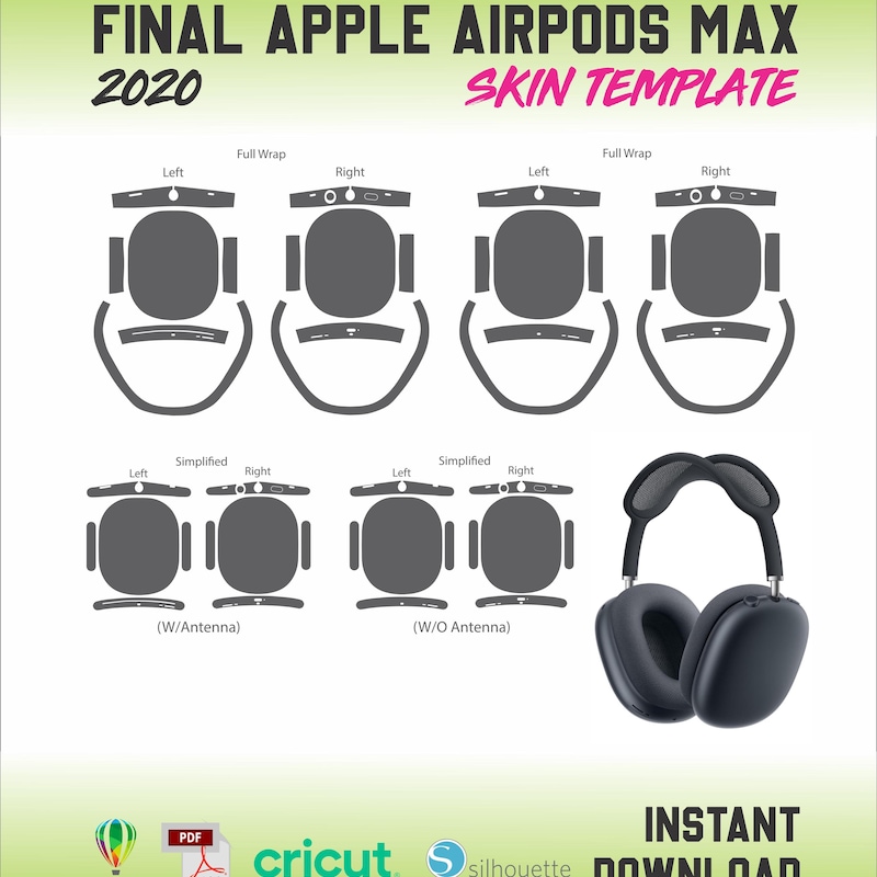 Airpods Max Template - Etsy