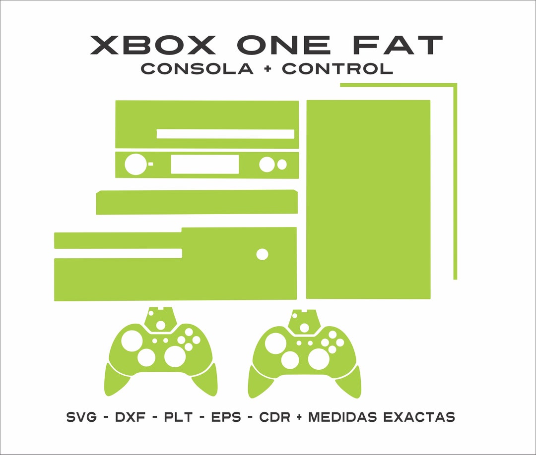 Xbox One Fat Skin Cutting Template Complete Cut Template Skin - Etsy