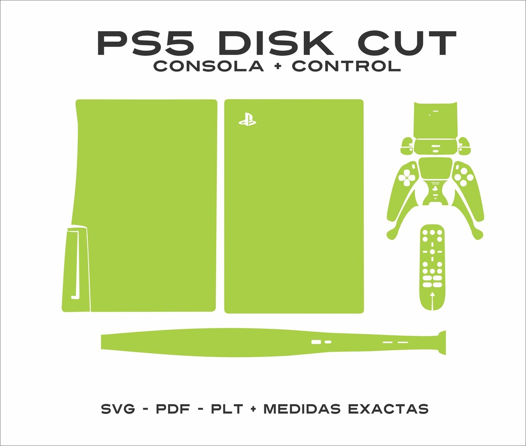 Ps5 Playstation Disc Skin Template Vector File Template Die Cut Skin ...