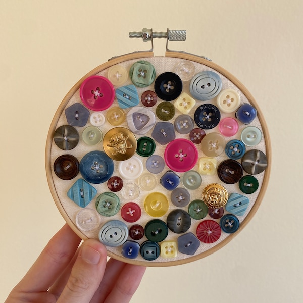 Button Wall Art - Etsy