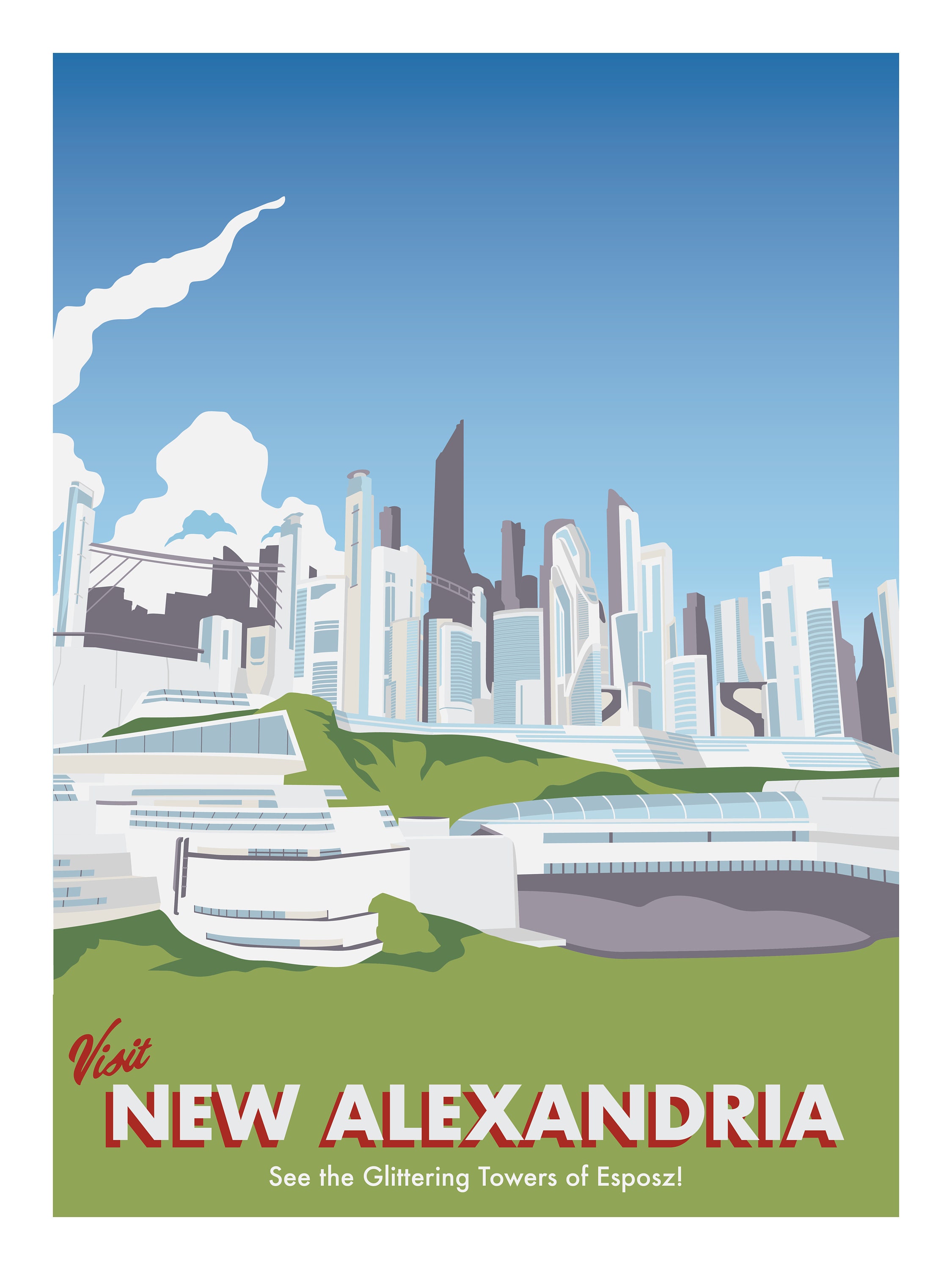 Halo Reach New Alexandria Xbox Video Game Poster - Etsy