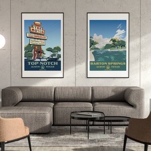 Top Notch Poster, Austin Texas - Etsy