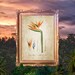 Crane Flower Prints Botany Art Decor Entryway Wall Art Gift - Etsy