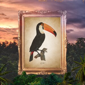 Toco Toucan Print, Animal Art Poster, Jungle Bird Poster, Bird Wall ...