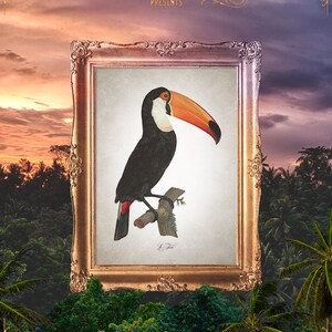 Toco Toucan Print, Animal Art Poster, Jungle Bird Poster, Bird Wall ...