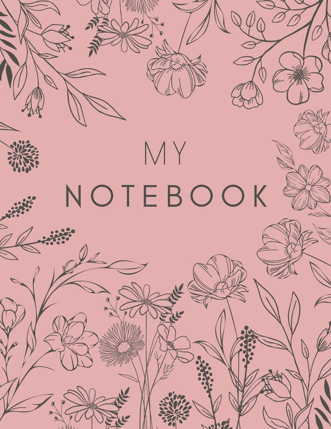 Printable Notebook - Etsy