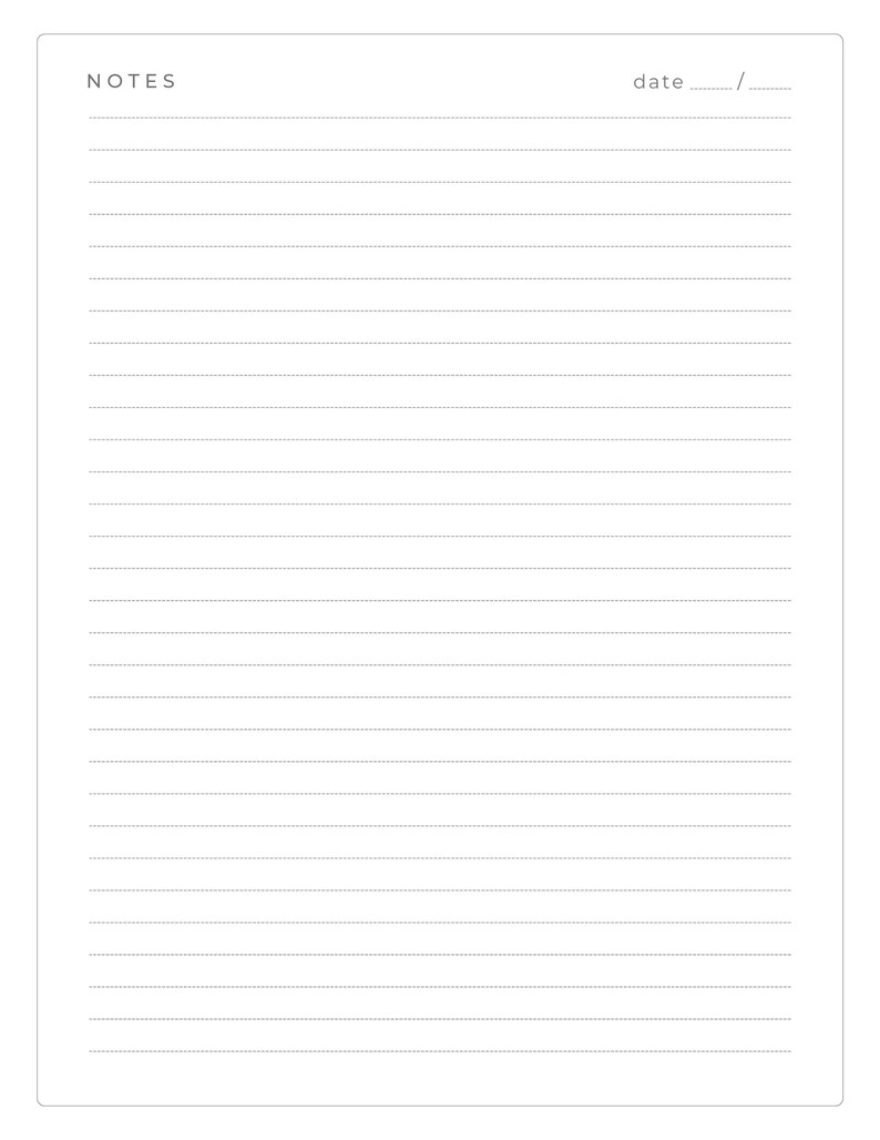 Printable Notebook - Etsy