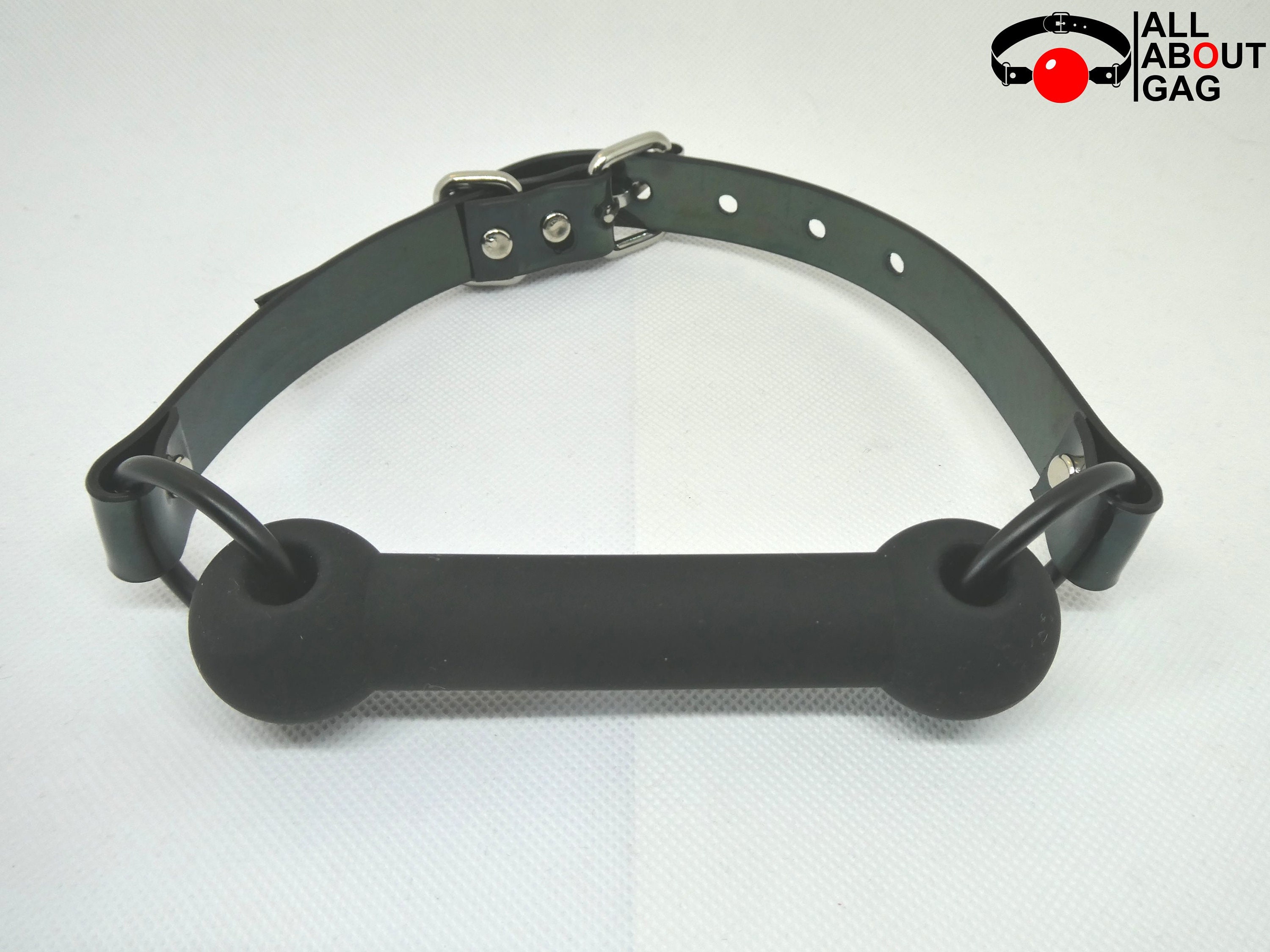 Black Bite Gag With PVC Strap lockable Vegan - Etsy UK