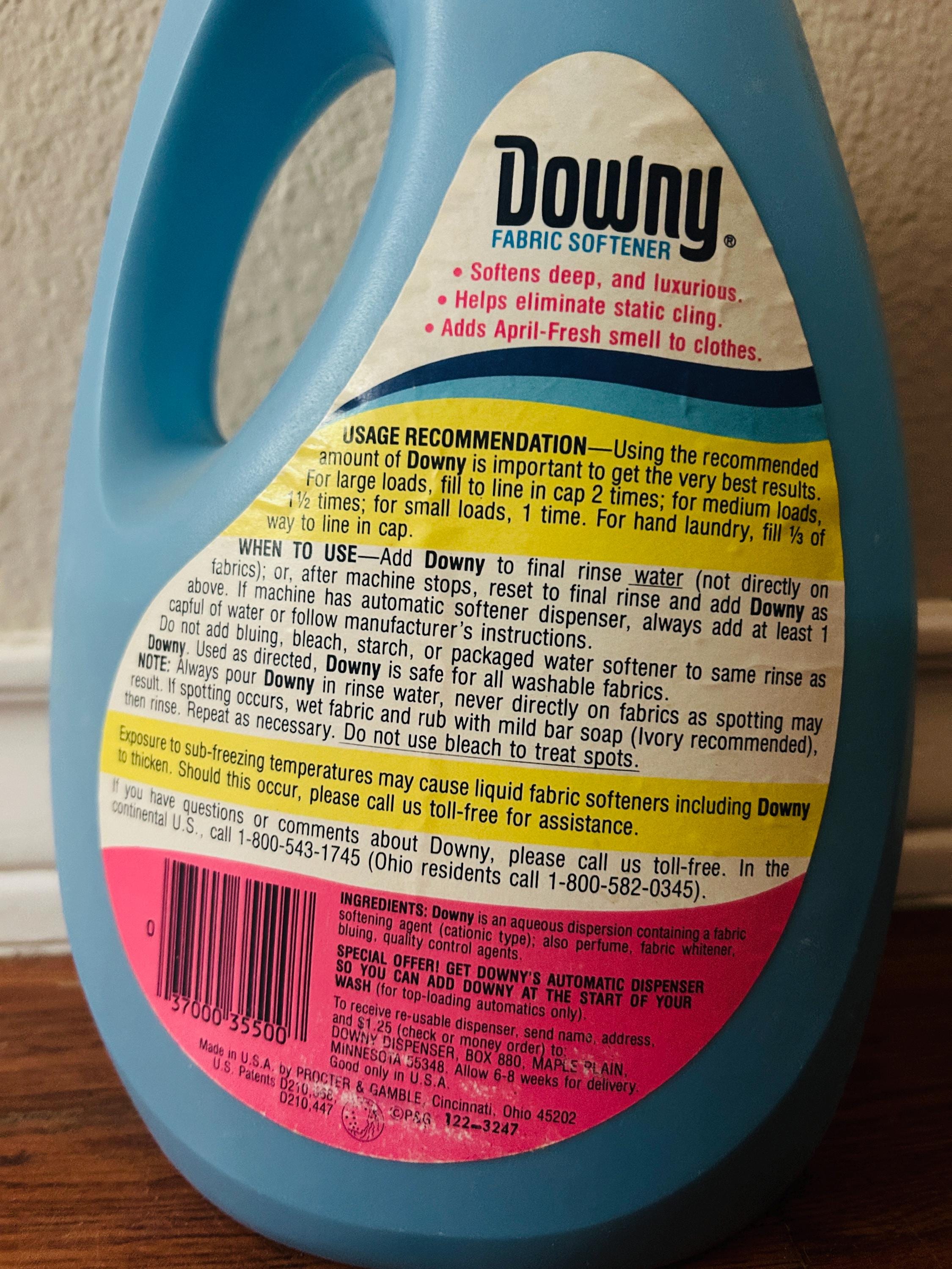 Vintage 1960’s Downy Fabric Softener Bottle Vintage Advertisement - Etsy
