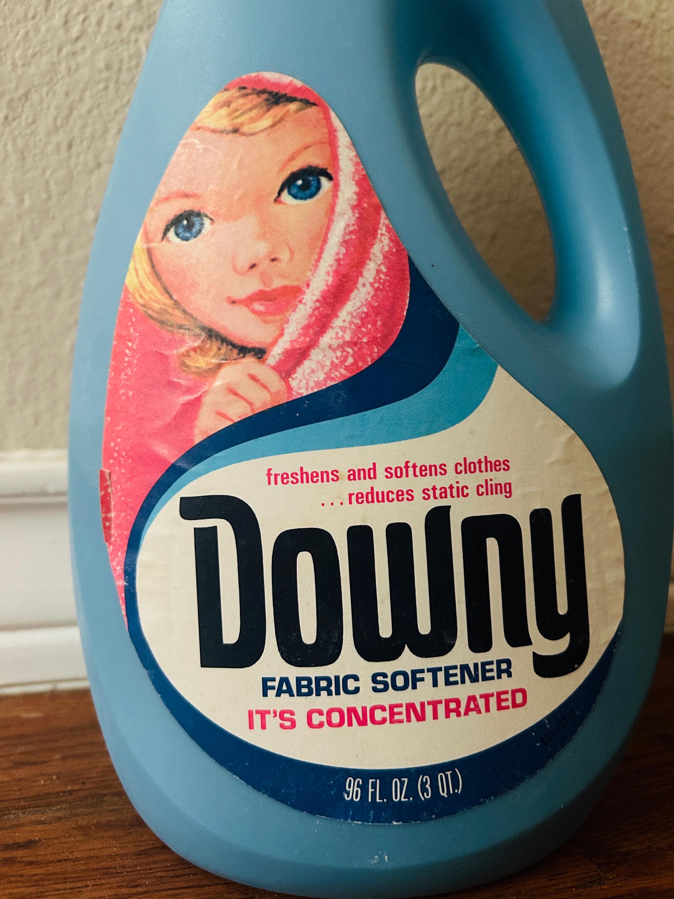 Vintage 1960 S Downy Fabric Softener Bottle Vintage Advertisement Etsy