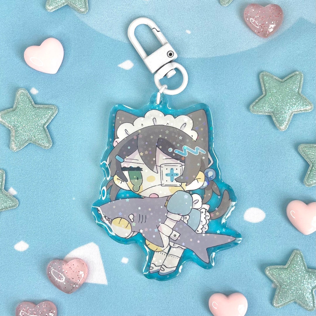 Menhera Cat Maid Charm Yami Kawaii Tenshi Kaiwai Keychain - Etsy