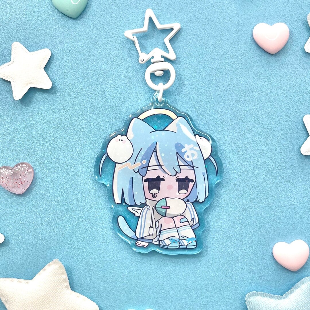 Menhera Cat Maid Charm Yami Kawaii Tenshi Kaiwai Keychain - Etsy