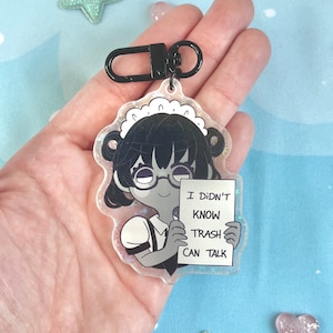 Menhera Charm Yami Kawaii Maid Holographic Charm - Etsy