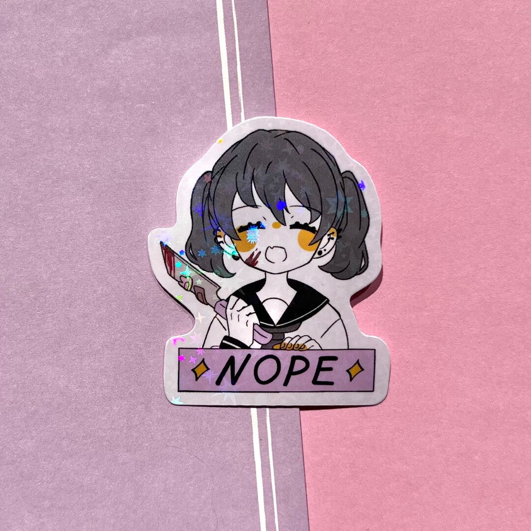 Menhera Yami Kawaii Yandere Sticker Holo - Etsy UK