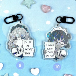 Menhera Charm Yami Kawaii Maid Holographic Charm - Etsy