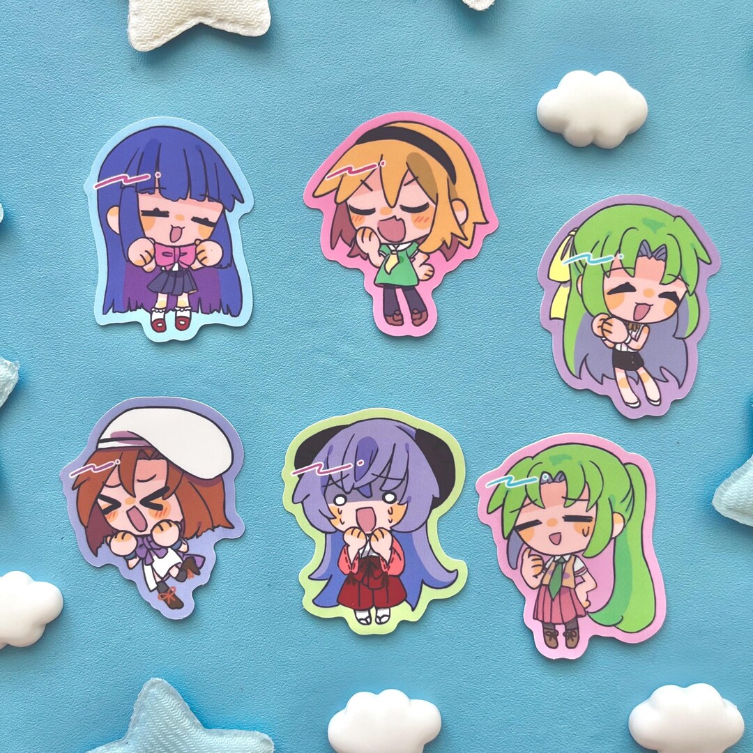 Higurashi No Naku Koro Ni Vinyl Sticker Rika Satoko Hanyuu Rena Mion ...