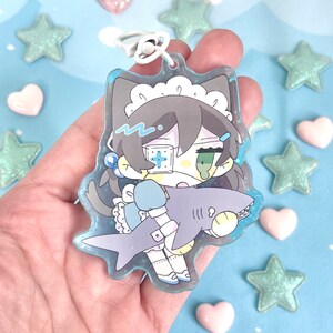 Menhera Cat Maid Charm Yami Kawaii Tenshi Kaiwai Keychain - Etsy