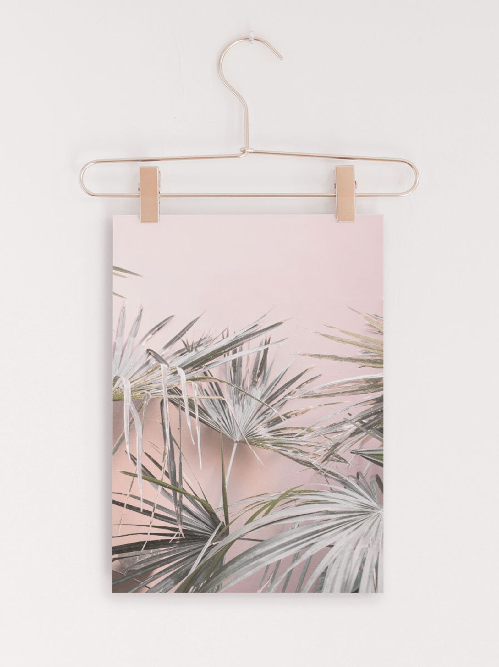 Palm Print Pink Wall Art Pink Art Print Wall Print Pastel | Etsy