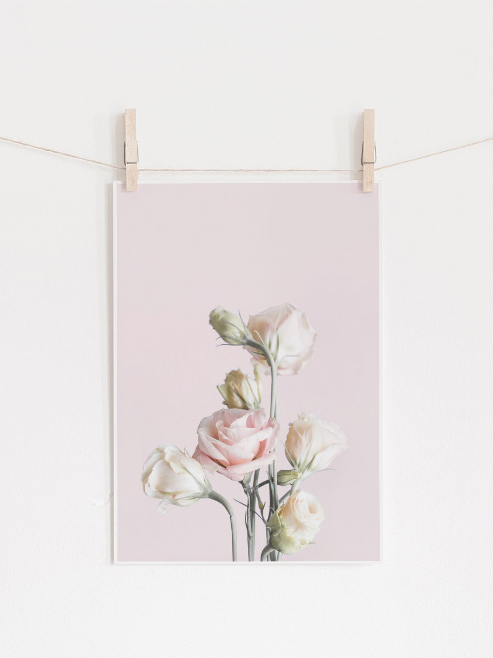 Flower Printpink Wall Artfloral Printfloral Wall Artfloral | Etsy