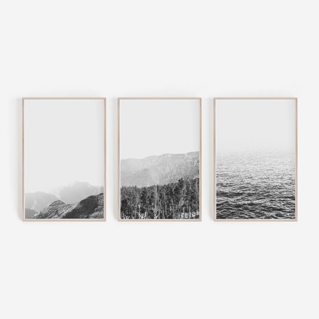 Set of 3 Prints, Nature Prints, Nature Wall Art, Digital Prints ...