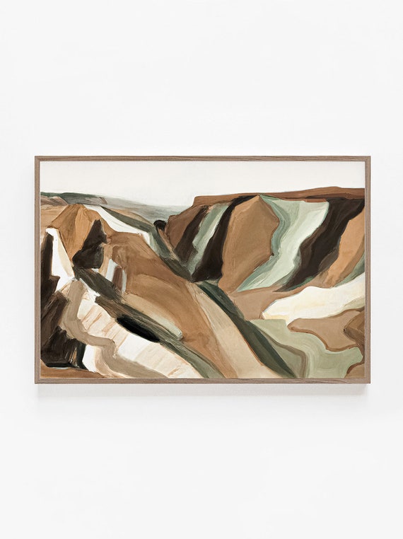 Valley Landscape Digital Print Painting Landscape Wall Art - Etsy