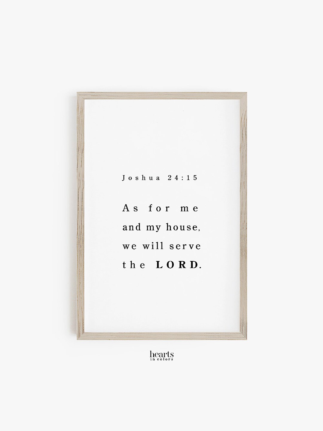 Joshua 24:15, Christian Wall Art, as for Me and My House, Bible Verse ...