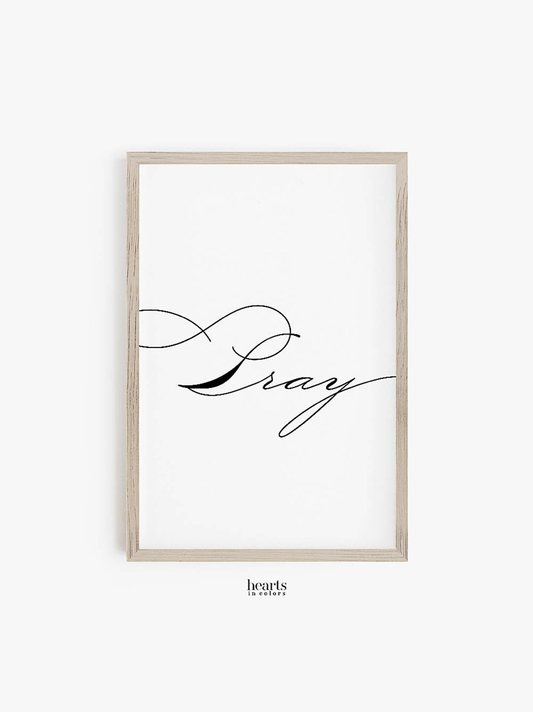 PRAY, Print, Christian Wall Art, Bible Verse Wall Art, Scripture, Wall ...