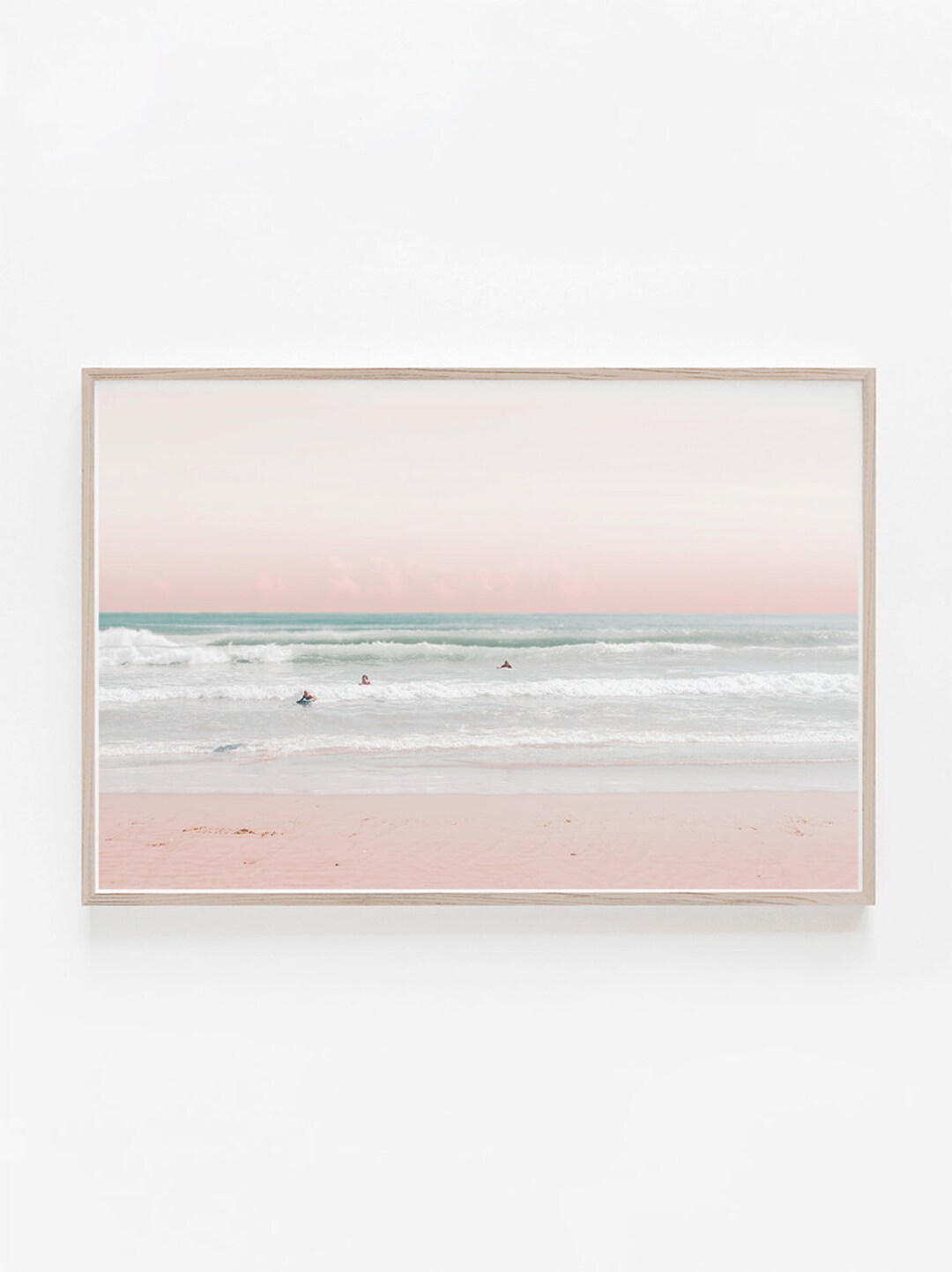 Beach Digital Print, Pastel Wall Art, Pastel Print, Digital Print, Wall ...