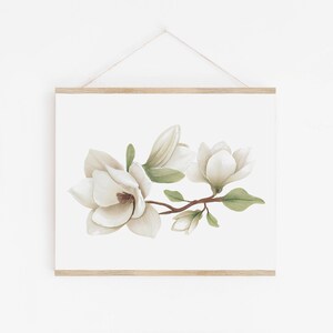 Magnolia Wall Art, Digital Print, Floral Wall Art, Flower Wall Art ...