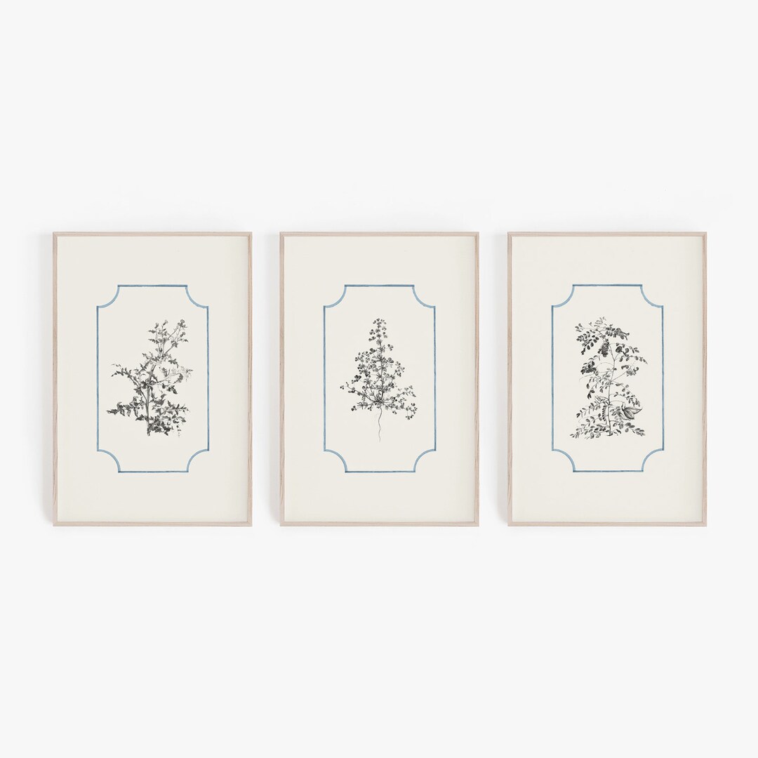 Vintage French Botanical Prints, Digital Prints, Farmhouse Wall Art ...