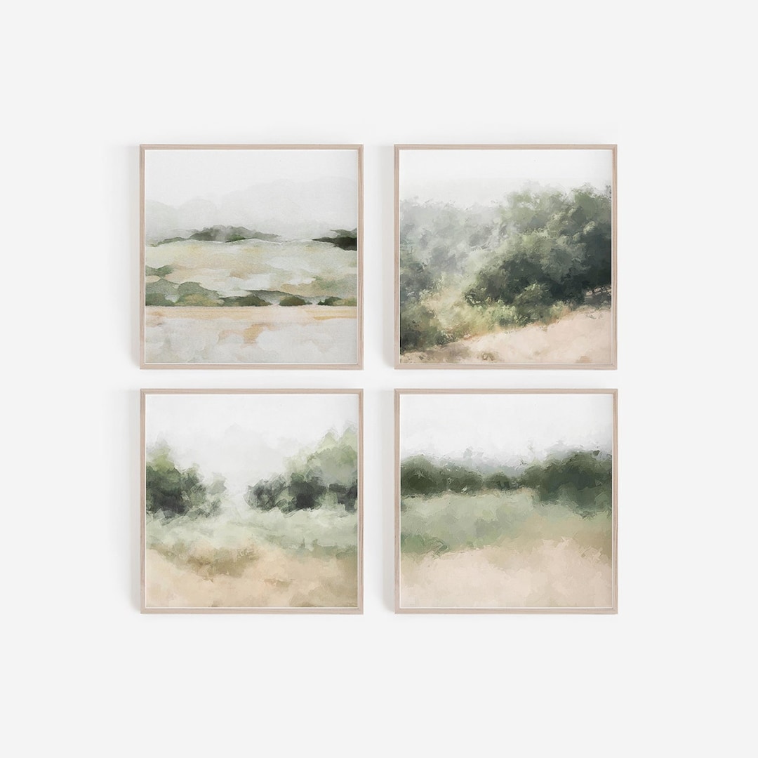 Digital Prints, Set of 4 Prints, Square Prints, Farmhouse Prints ...