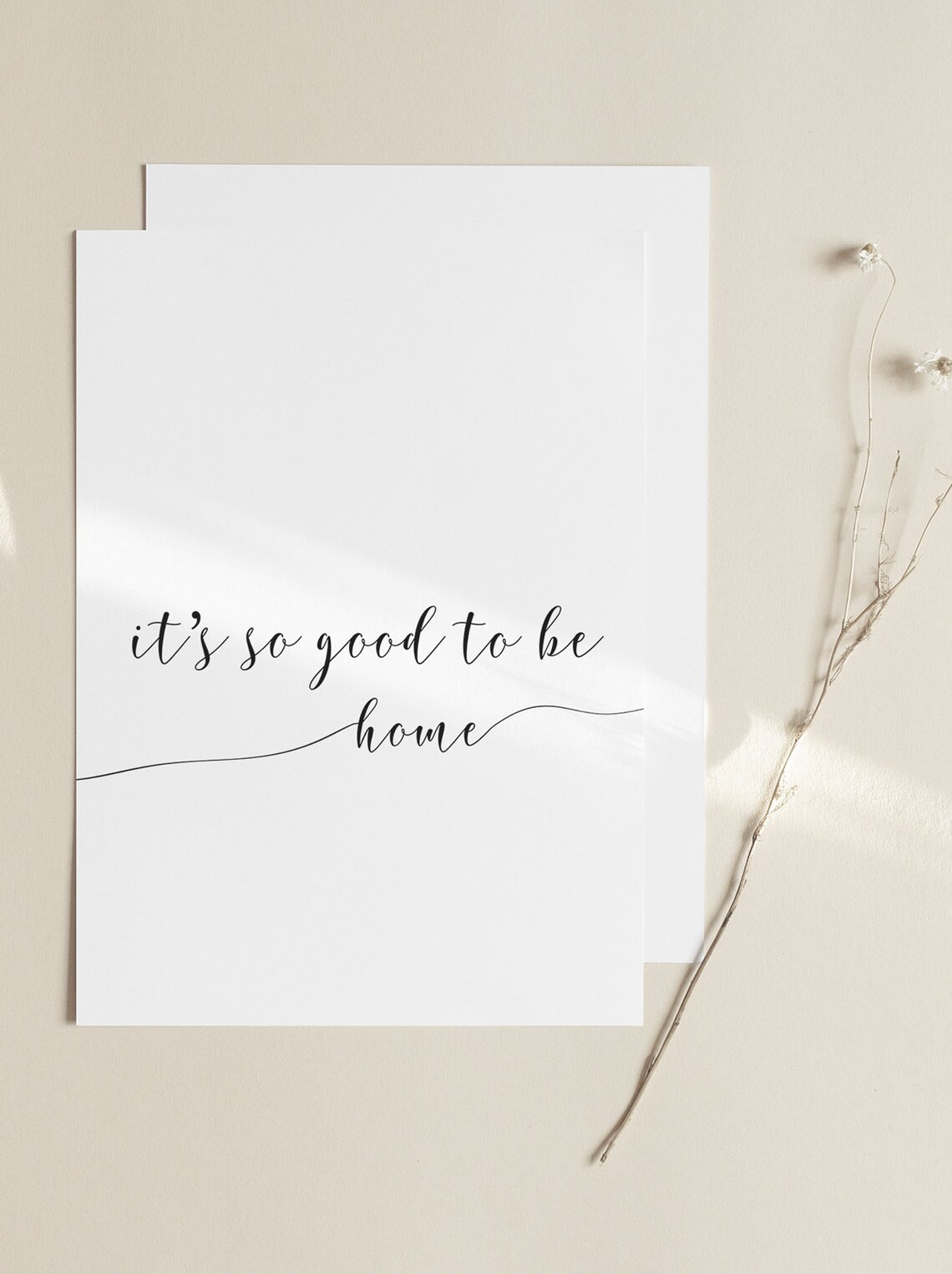 It's so Good to Be Home Print Quote Prints Quote Wall - Etsy