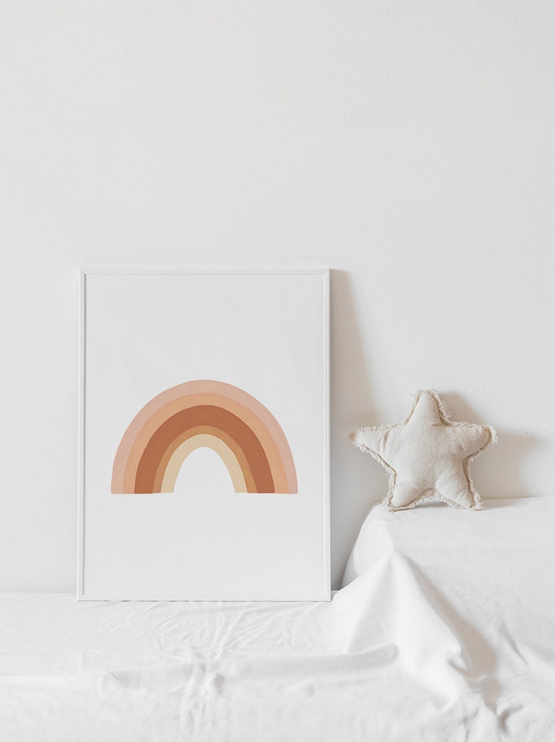 Wall Decor Rainbow Print Rainbow Art Whimsical Art | Etsy