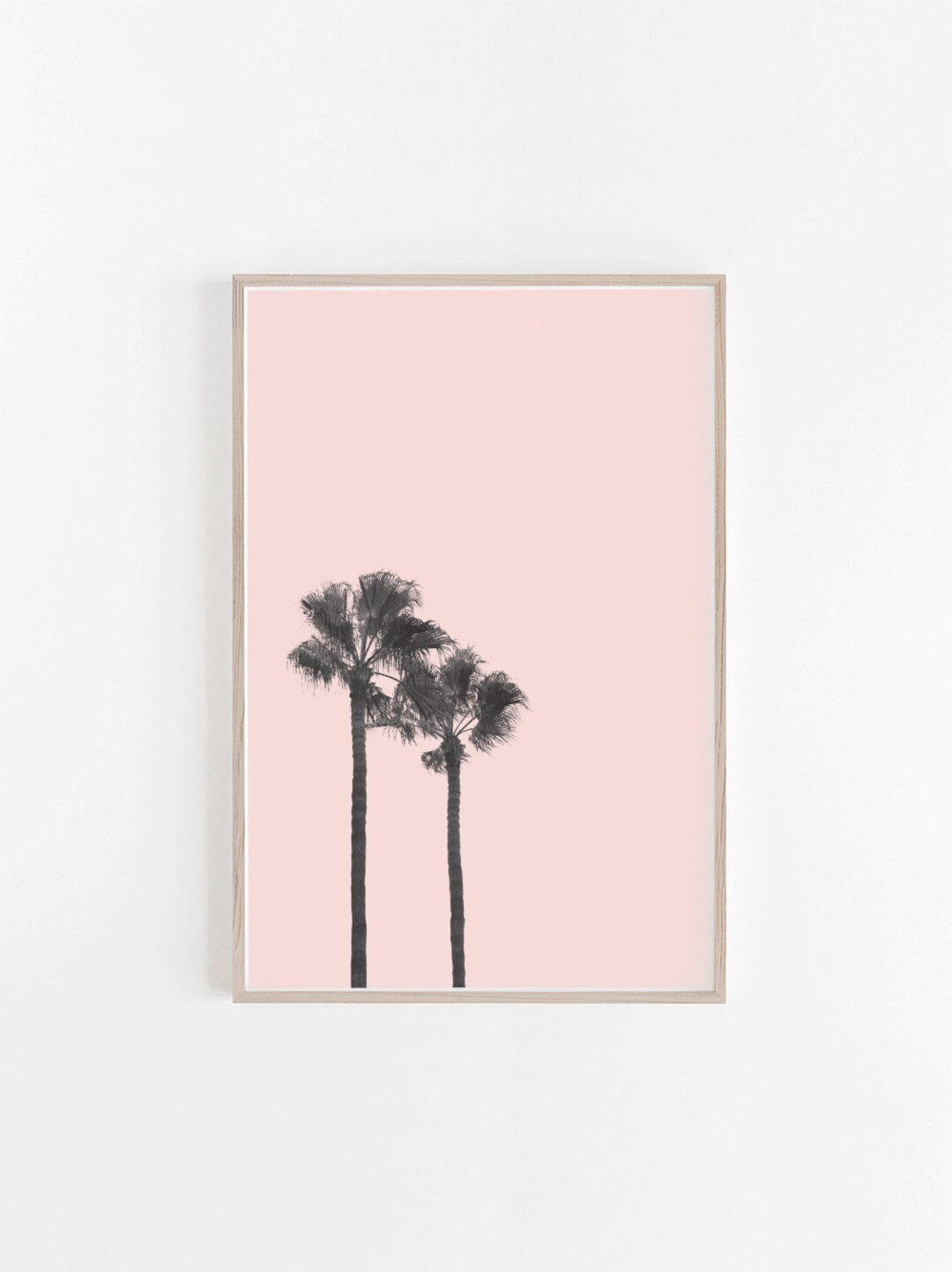 Palm Tree Print,pink Wall Art,palm Tree,palm Print,blush Pink Wall Art ...