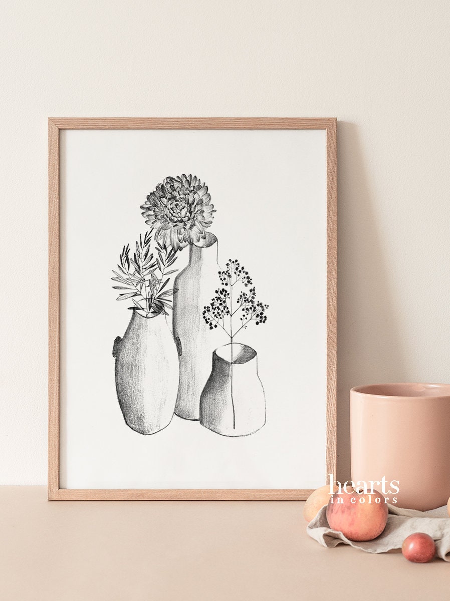 Vase Print DIGITAL Print Wall Art Printable Wall Art - Etsy