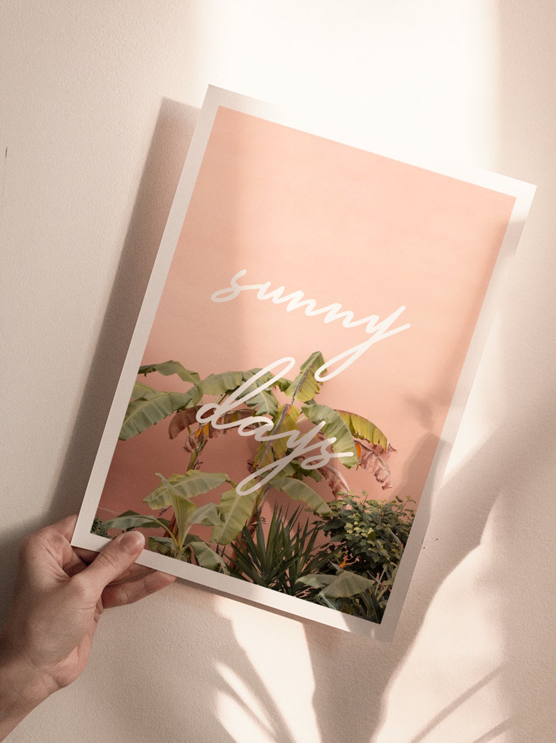 Sunny Days Print Digital Download Printable Wall Art Pink | Etsy