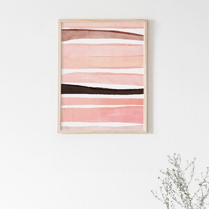 Abstract Print, Digital Print, Pink Wall Art, Wall Decor, Large Wall ...