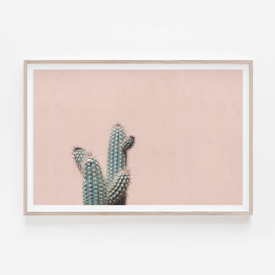 Set of 4 Prints DIY Prints Pink Prints Cactus Prints | Etsy