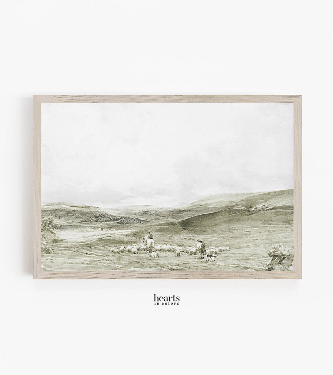 COUNTRYSIDE, Wall Art, Digital Print, Green Wall Art, Nature ...