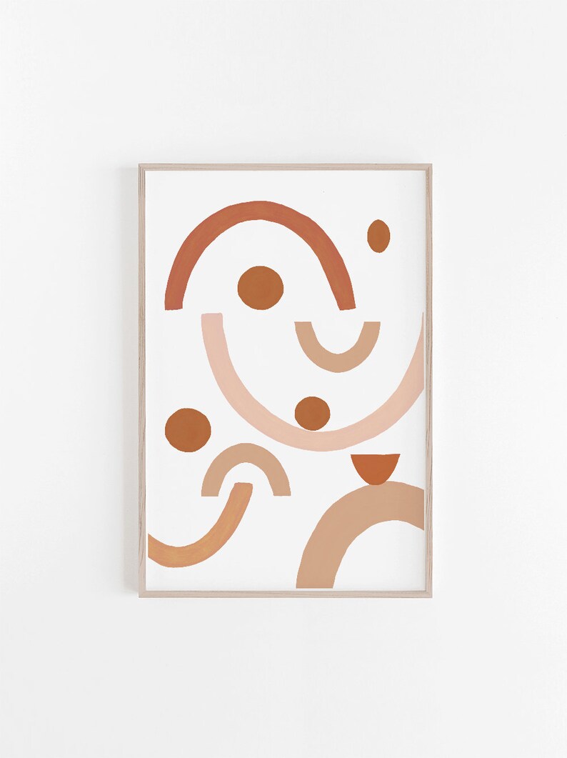 Art Abstract Print Abstract Wall Art Ginger Color | Etsy