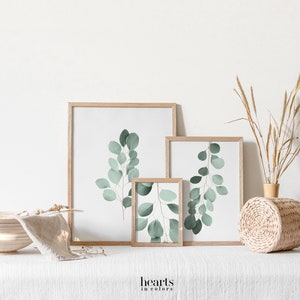 Prints Set,wall Art Set,farmhouse Print,eucalyptus Print,set of 3 ...