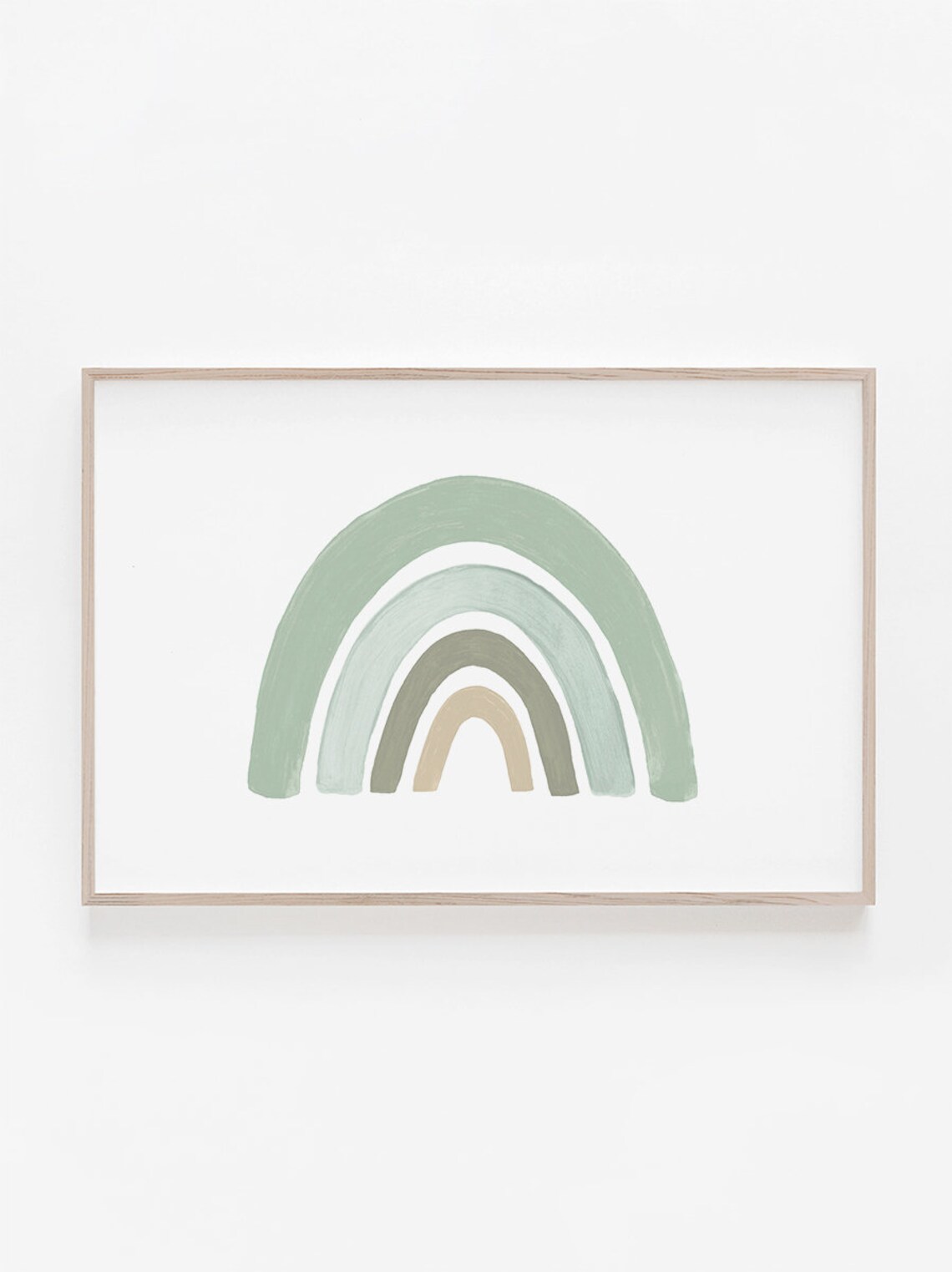 Rainbow Print Digital Print Horizontal Print Rainbow Wall | Etsy