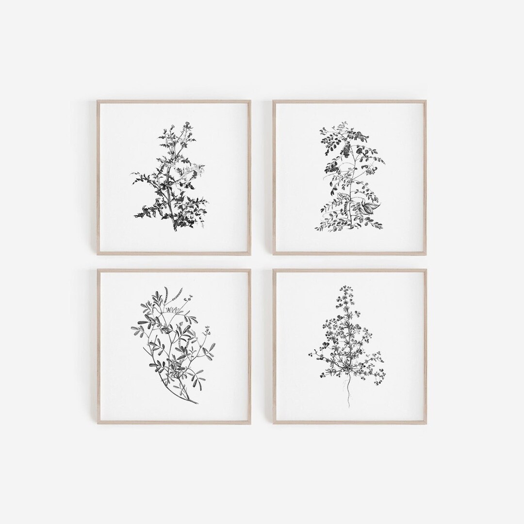 Digital Prints, Set of 4 Prints, Square Prints, Farmhouse Prints ...