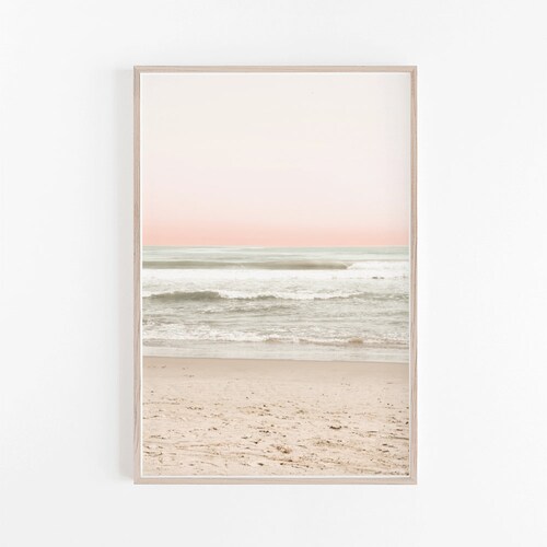 Beach Digital Print Pastel Wall Art Pastel Print Digital - Etsy