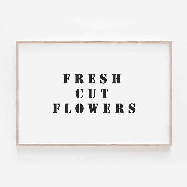 Fresh Cut Flowers Sign - Etsy