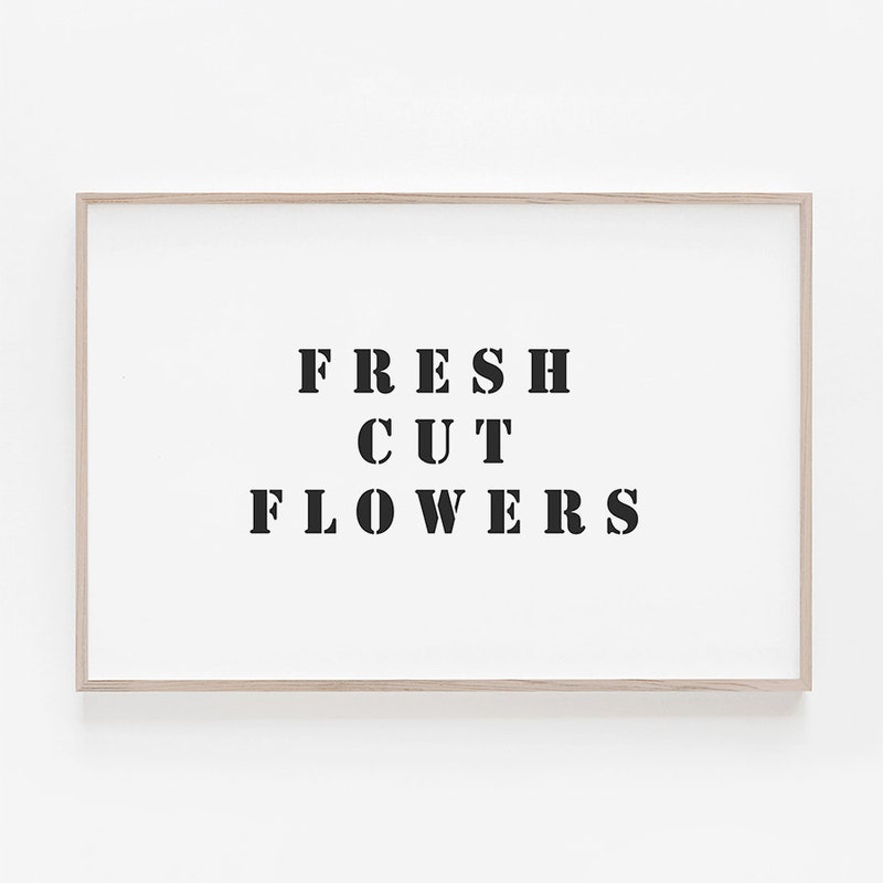 Fresh Cut Flowers Sign - Etsy
