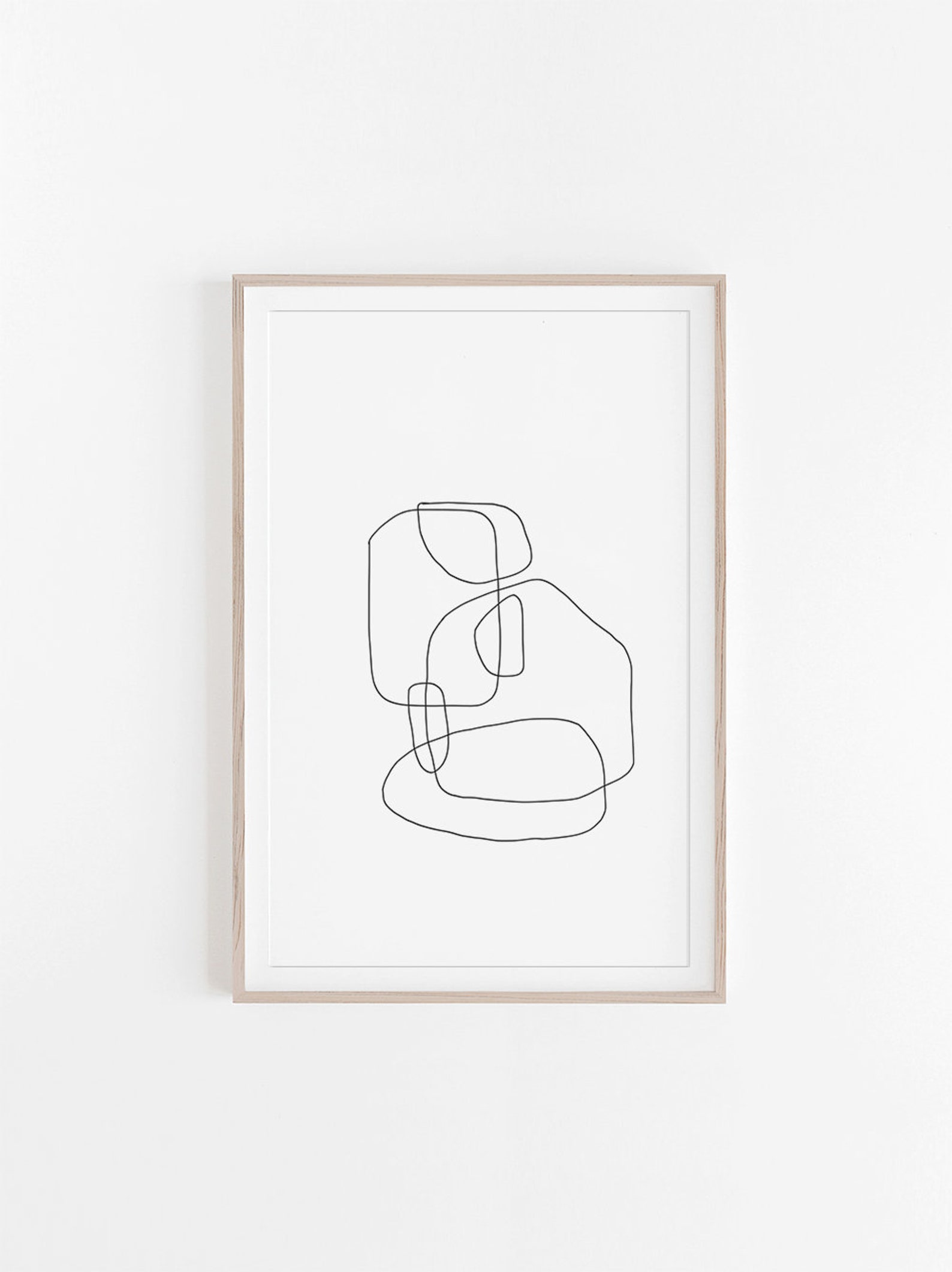 Line Drawingline Artabstract Art Printblack and White | Etsy